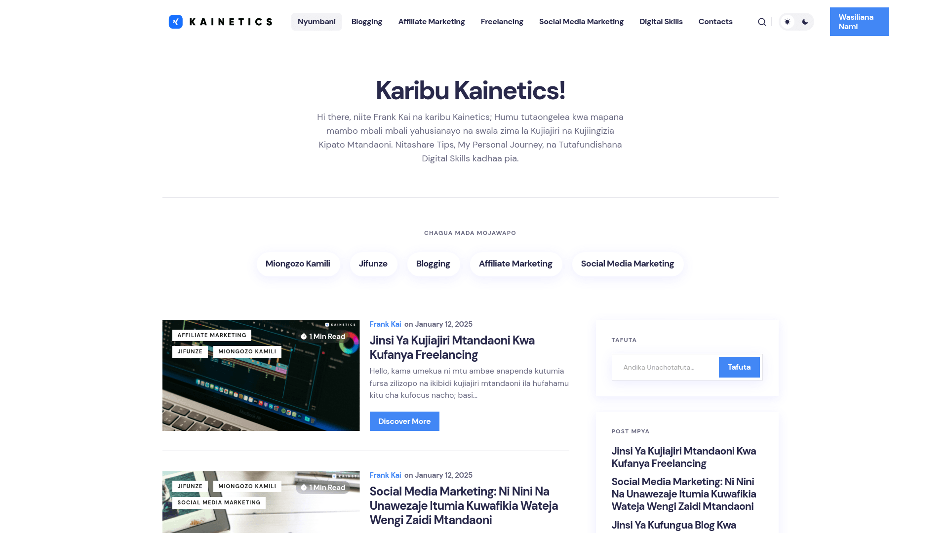 Jifunze Kwa Kina - Kainetics